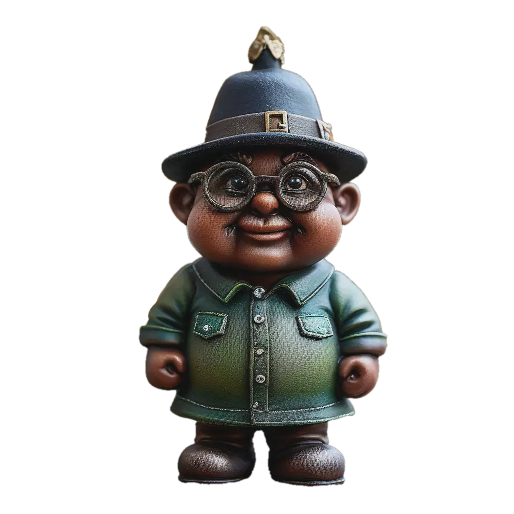 "A figurine of a dark-skinned Big Smoke character with a green shirt ...