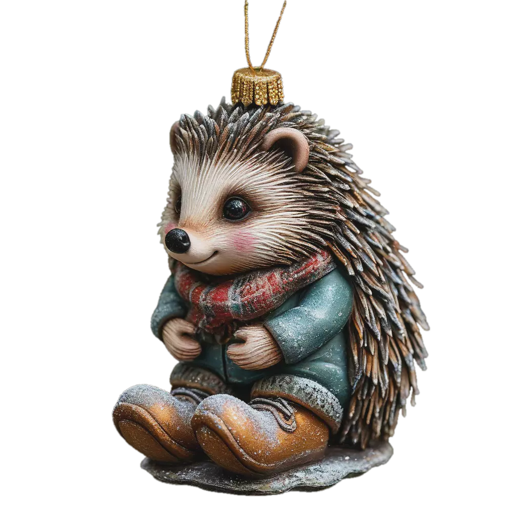 "Hedgehog in felt boots" — image created in Shedevrum