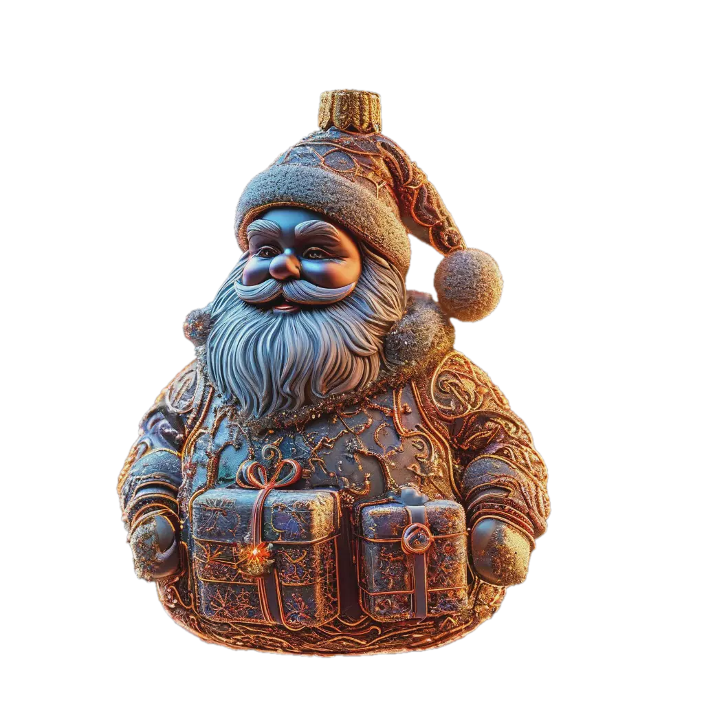 "Santa Claus with gifts" — image created in Shedevrum