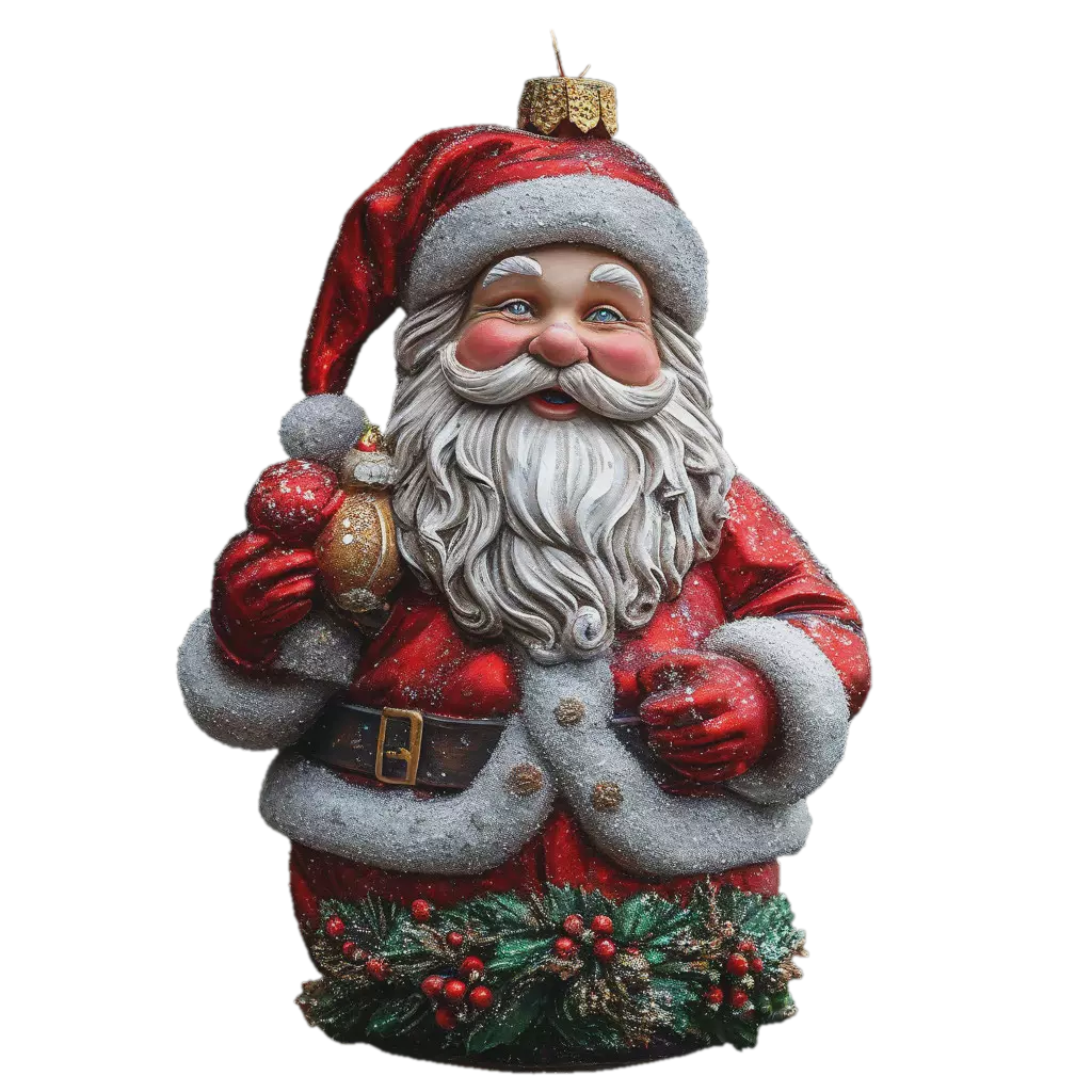 "Cheerful Santa Claus" — image created in Shedevrum