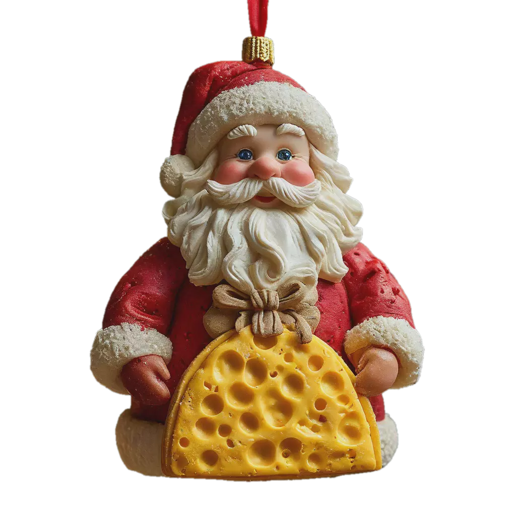 "Santa Claus with a bag" — image created in Shedevrum