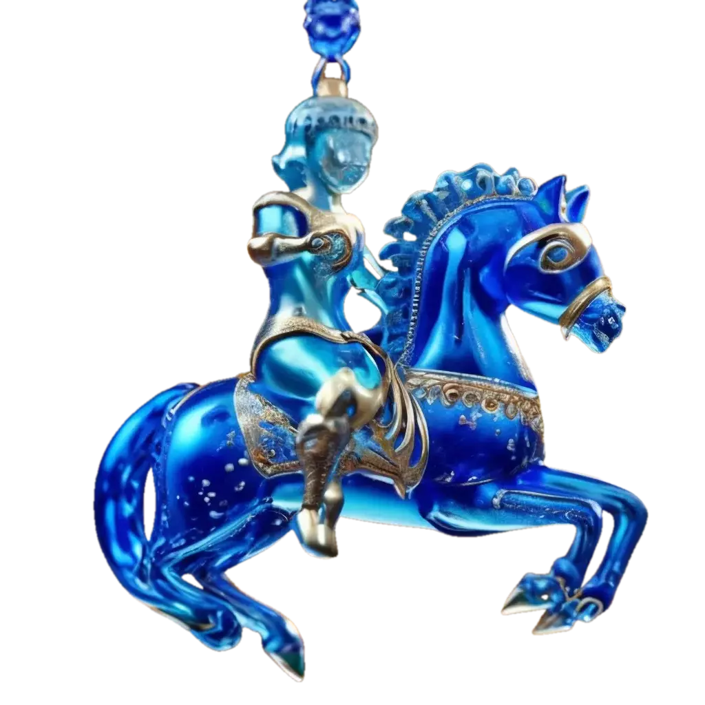 "The blue centaur" — image created in Shedevrum