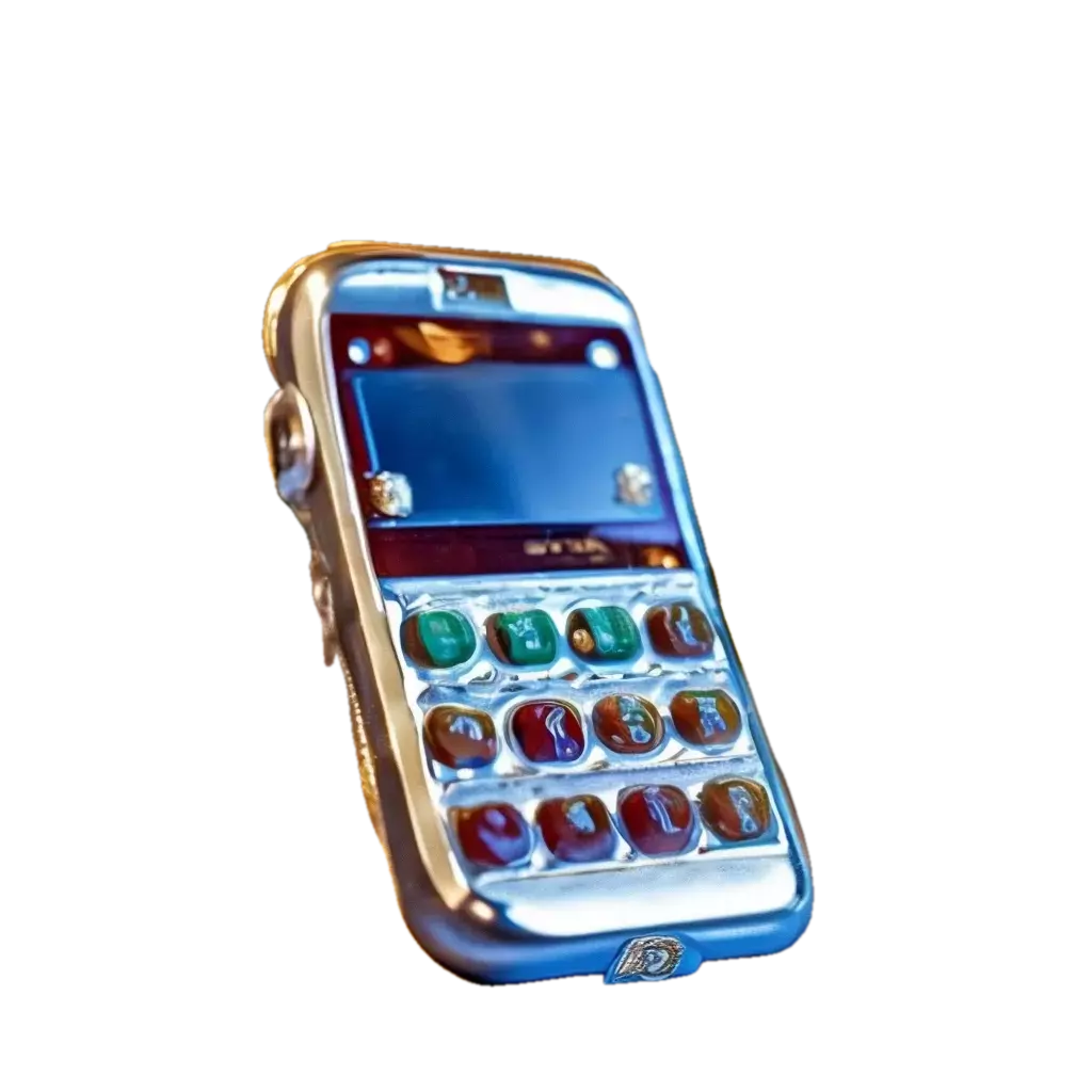 "Cell phone with display and buttons,nokia type,first generation with ...