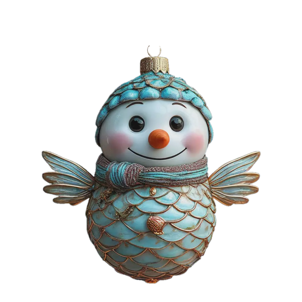 "The sad snowman" — image created in Shedevrum