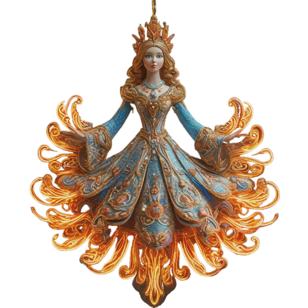 "Firebird,neon lights,tongues of flame Snow Maiden in a magnificent ...