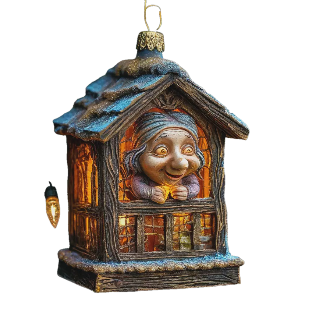 "Fabulous comical chibi Baba Yaga is an old scary lady. He looks out of ...