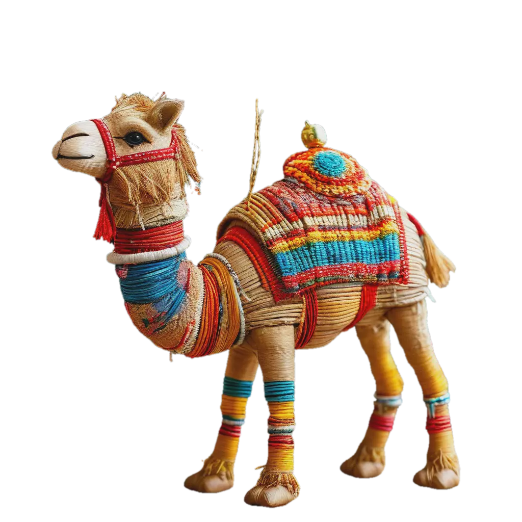 "New Year's Camel" — image created in Shedevrum