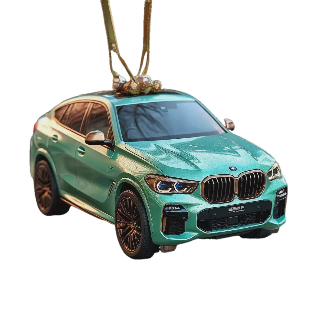 "BMW x6 green metal number V888UO77" — image created in Shedevrum
