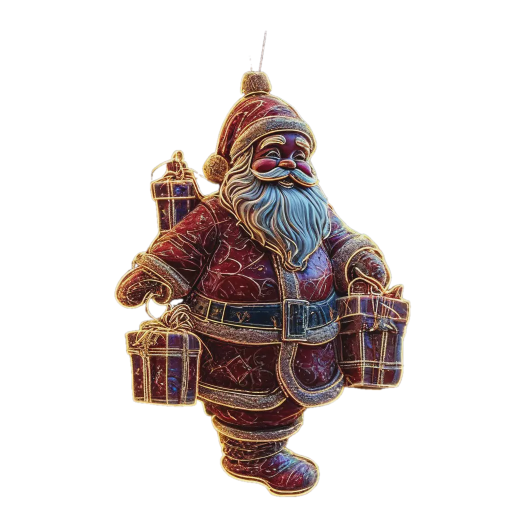 "Santa Claus with gifts" — image created in Shedevrum