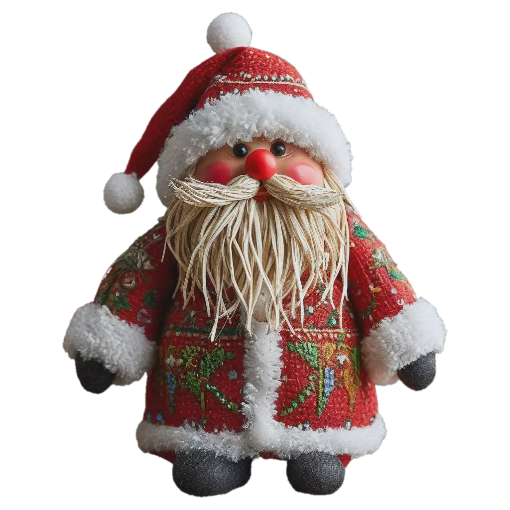 "Santa Claus with a red nose" — image created in Shedevrum