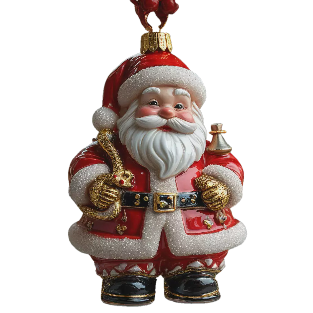 "Santa Claus with a Snake" — image created in Shedevrum