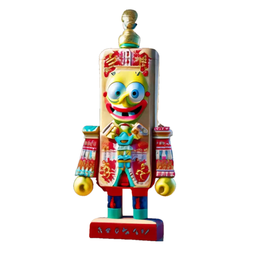 "Spongebob the Nutcracker 3D 4K" — image created in Shedevrum