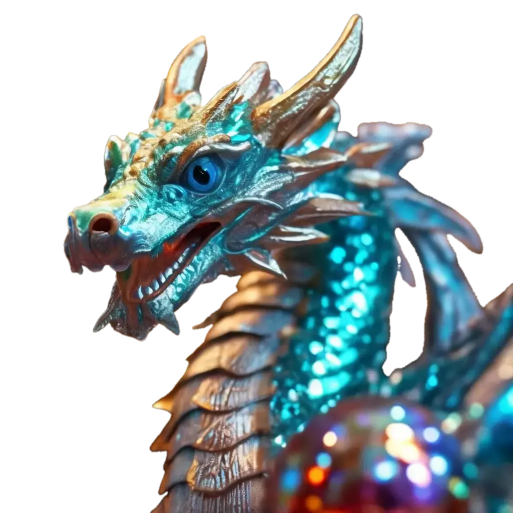 "The dragon woke up" — image created in Shedevrum