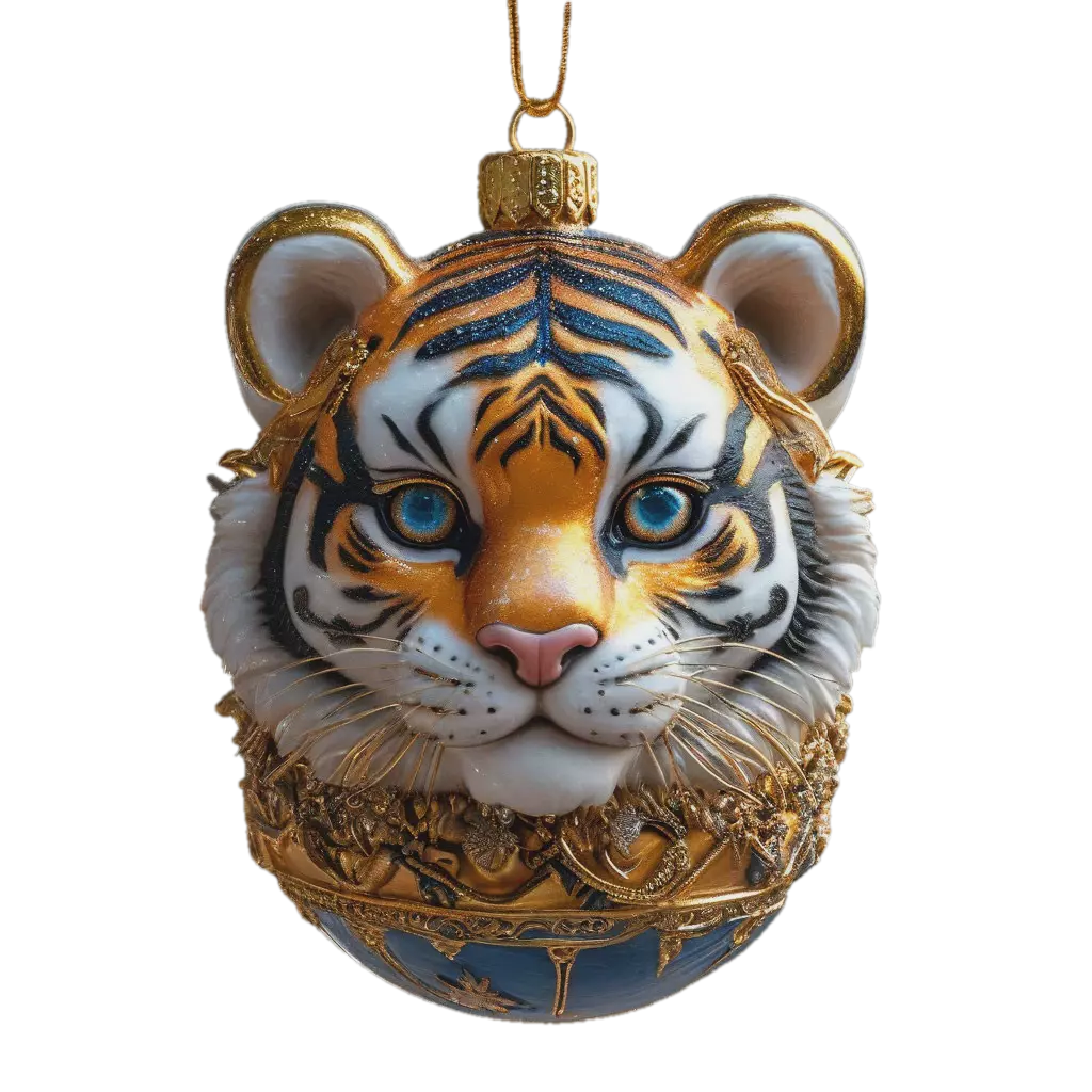 "New Year A painted tiger cub balloon fantasy surrealism steampunk ...