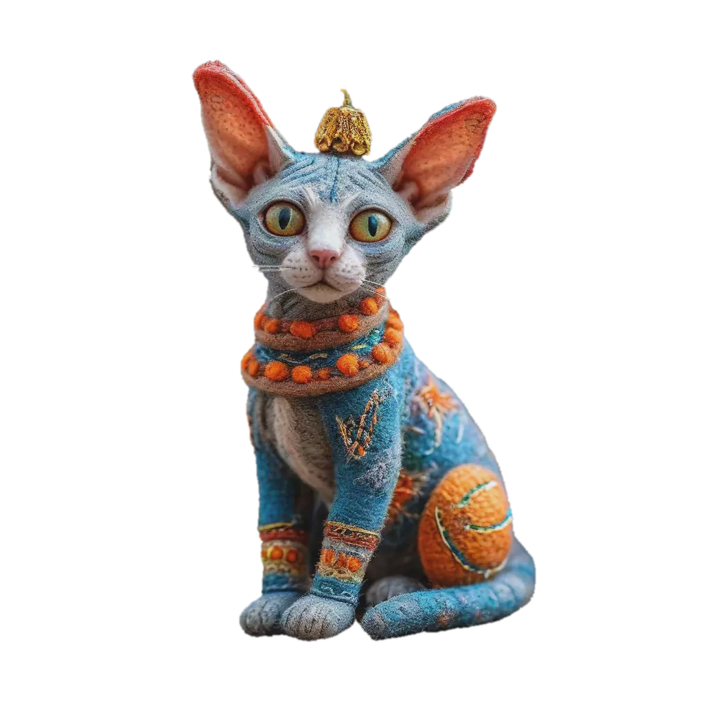 "The Sphinx cat" — image created in Shedevrum