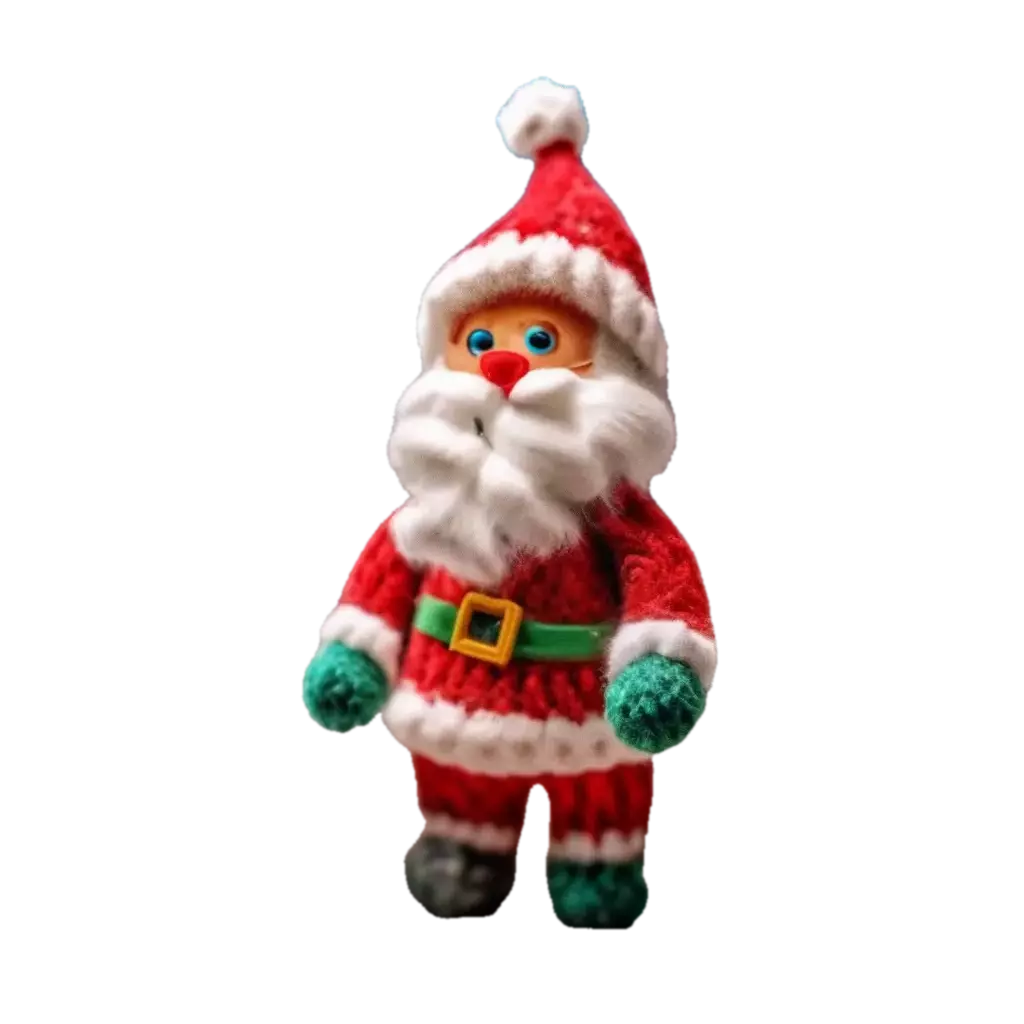 "🎄knitted Santa Claus 🎄" — image created in Shedevrum