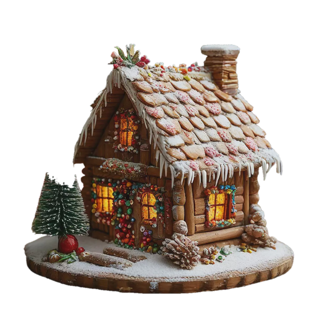 "Christmas gingerbread house" — image created in Shedevrum