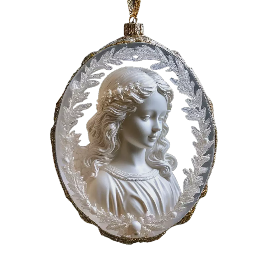 "Cameo, stone carving a huge oval …" — image created in Shedevrum