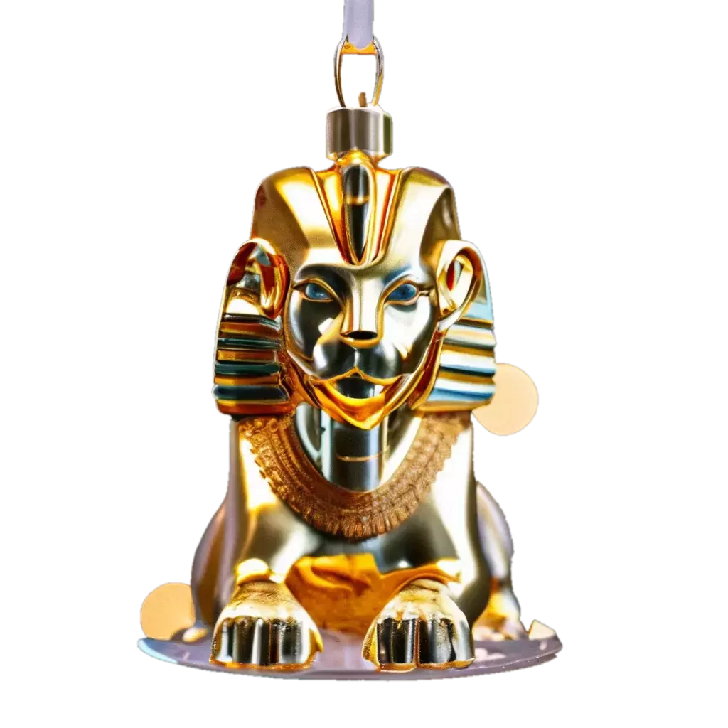 "The golden Sphinx" — image created in Shedevrum