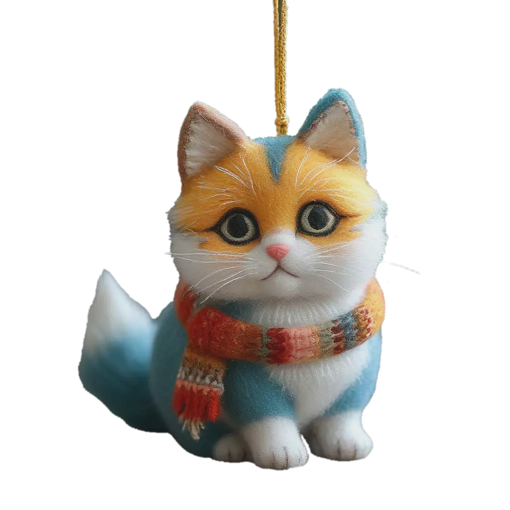 "Fluffy chibi cat with a fluffy tail" — image created in Shedevrum