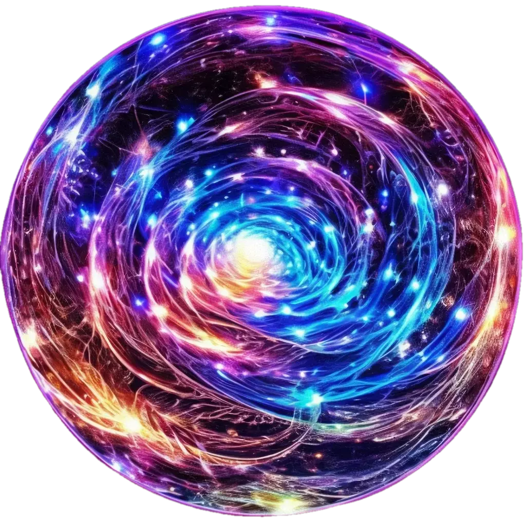 "Drawing with a cosmic fractal, dark art, starfall effect, white desert ...