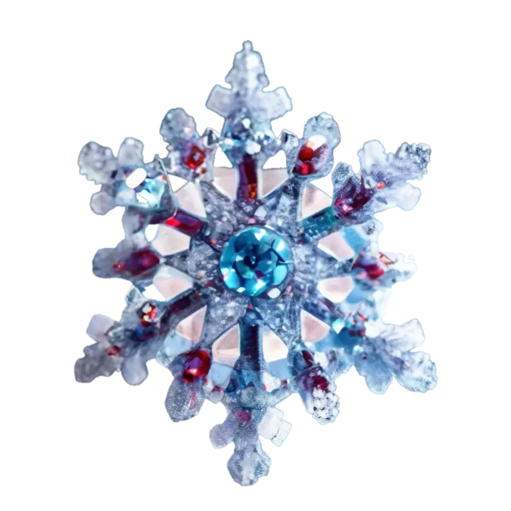 "Snowflake made of glass, shimmers, glows, sparkles , without ...