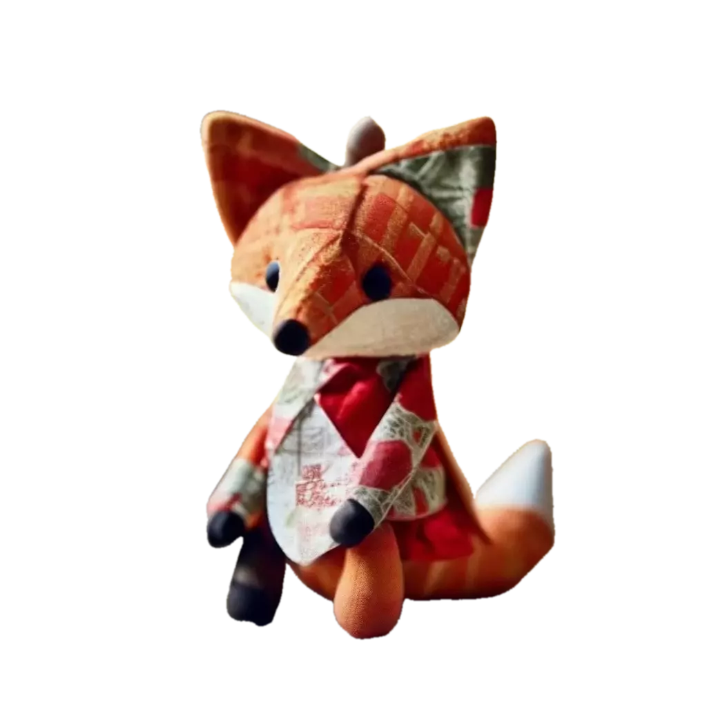 "Retro fox" — image created in Shedevrum