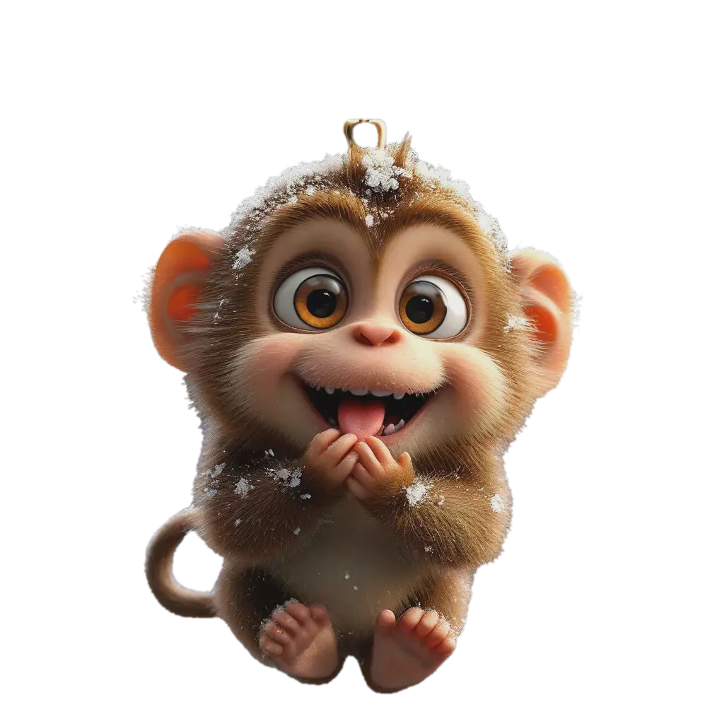 "High res Christmas postcard: Small beautiful creature, with huge cute ...