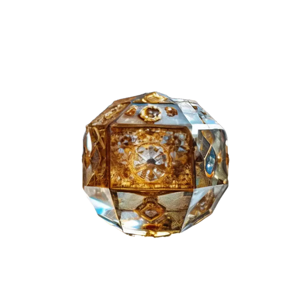 "Mystical twelve-sided crystal dice, steampunk mechanics, Persia, the ...