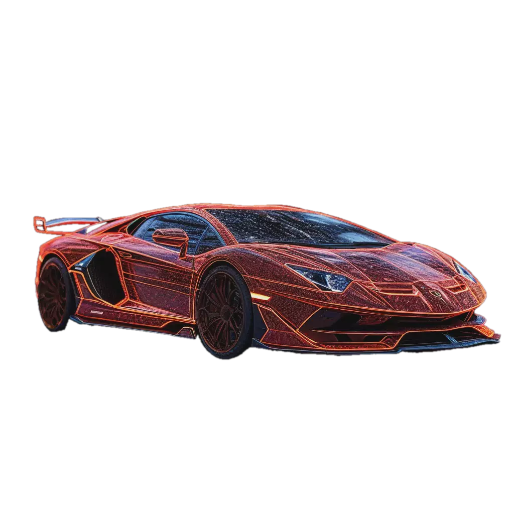 "Lamborghini SVJ" — image created in Shedevrum
