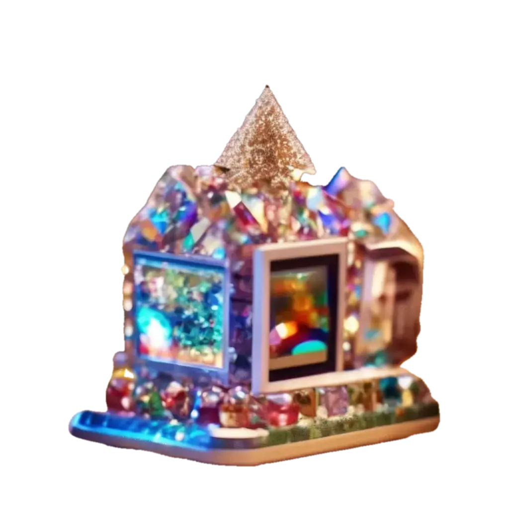 "The crystal computer" — image created in Shedevrum