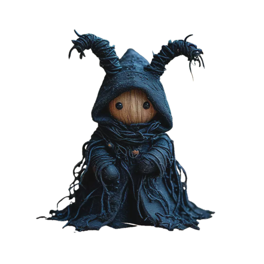 "Pitch darkness surrounds a warlock …" — image created in Shedevrum